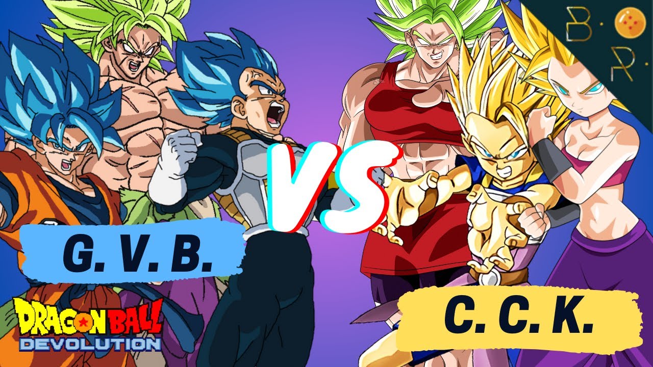 ¡Goku, Vegeta y Broly VS Caulifla, Cabba y Kale! / DRAGON BALL ...