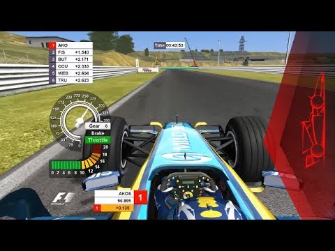 Automobilista - Formula 1 2004-08 HUD + TV Style #1 - YouTube
