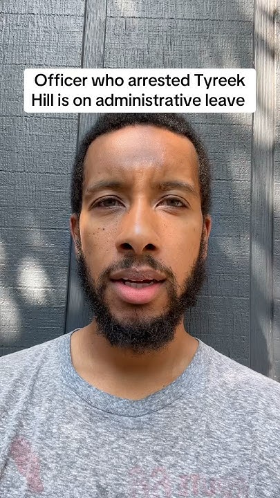 Officer who arrested Tyreek Hill is placed on administrative leave - YouTube