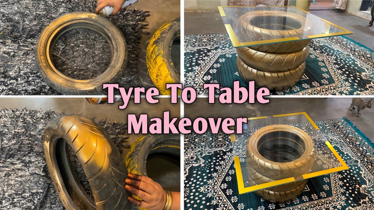 I Made Waste Tyre into a Stylish Table 😍 | DIY home Decor - YouTube