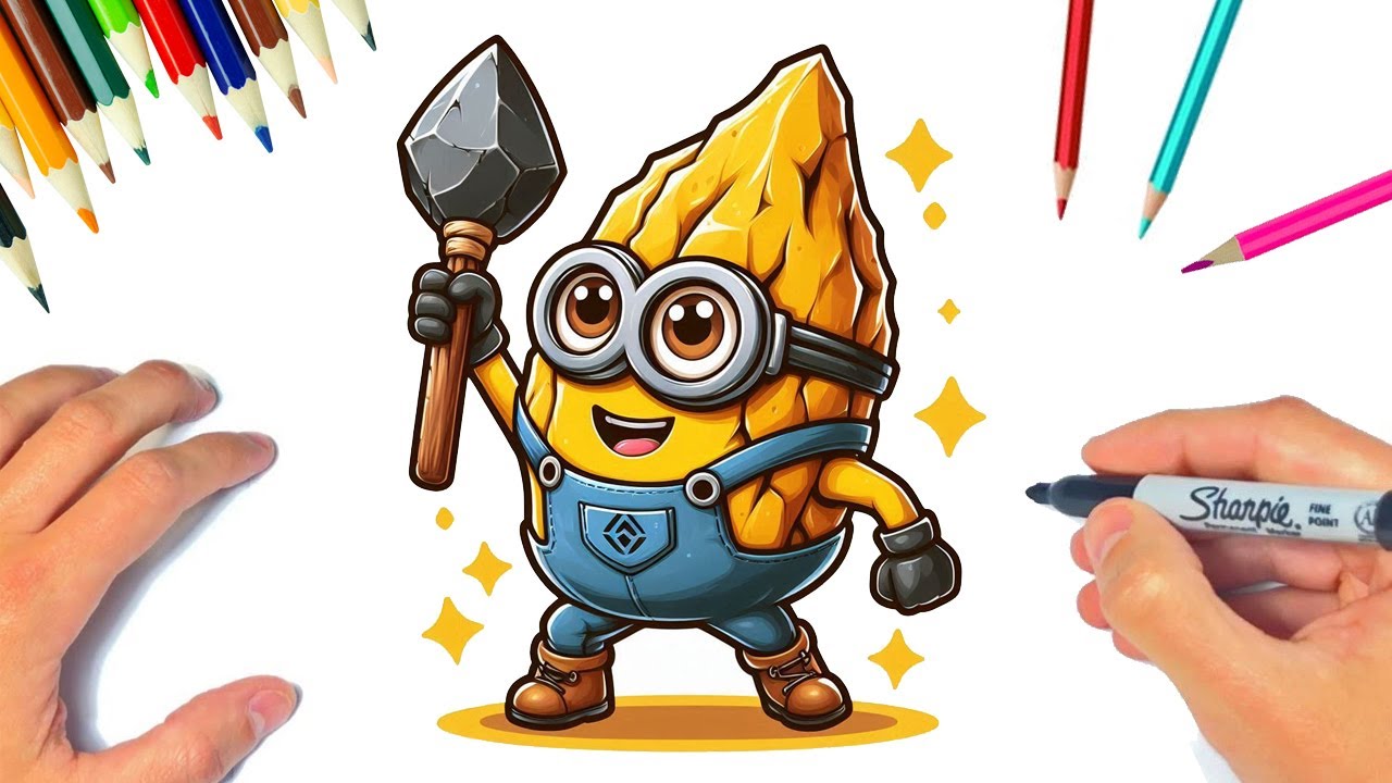 Como COLOREAR un MEGA MINION de Piedra | Mi Villano Favorito | Dibujo ...