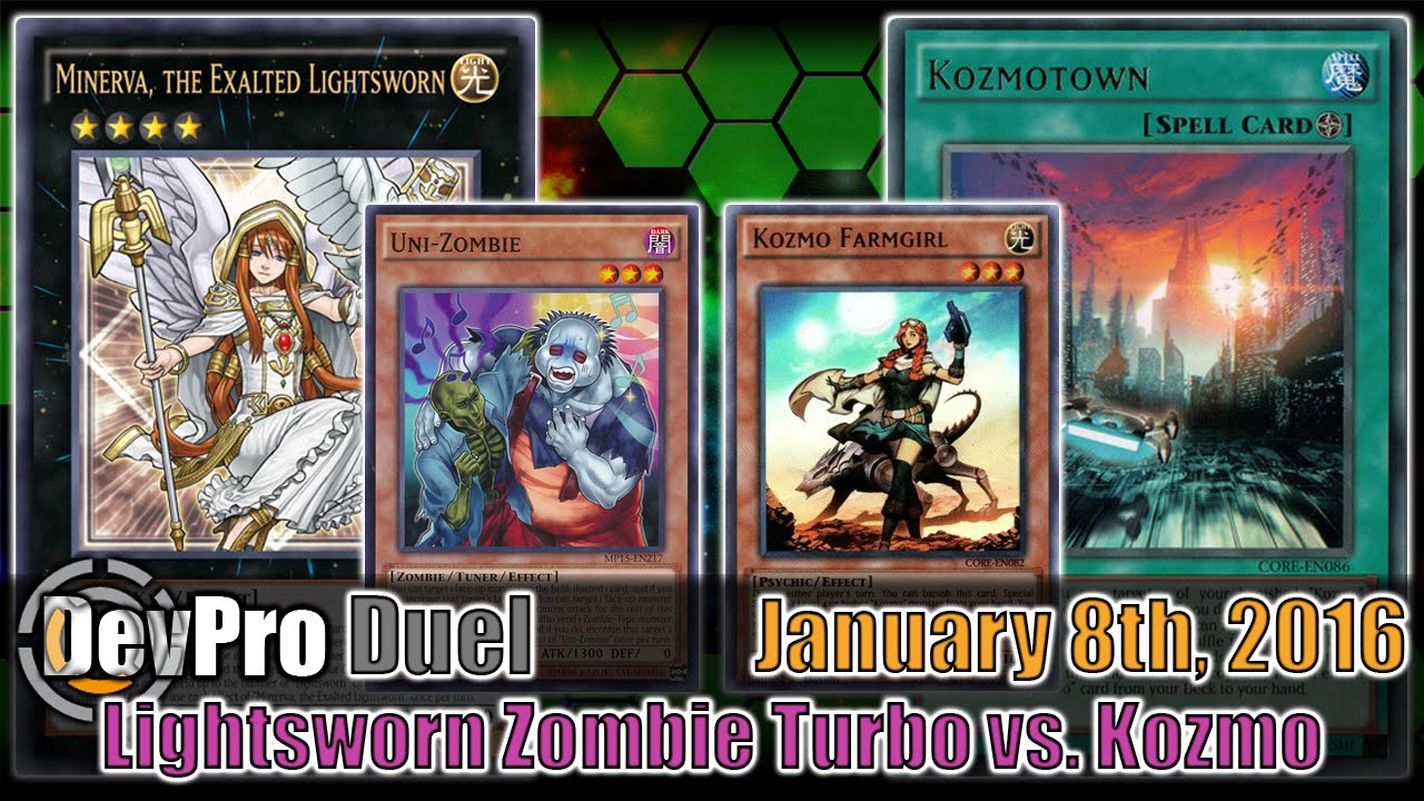 Lightsworn Zombie Turbo vs. Kozmo - DevPro Duel (Ranked) 1/8/2016 - YouTube