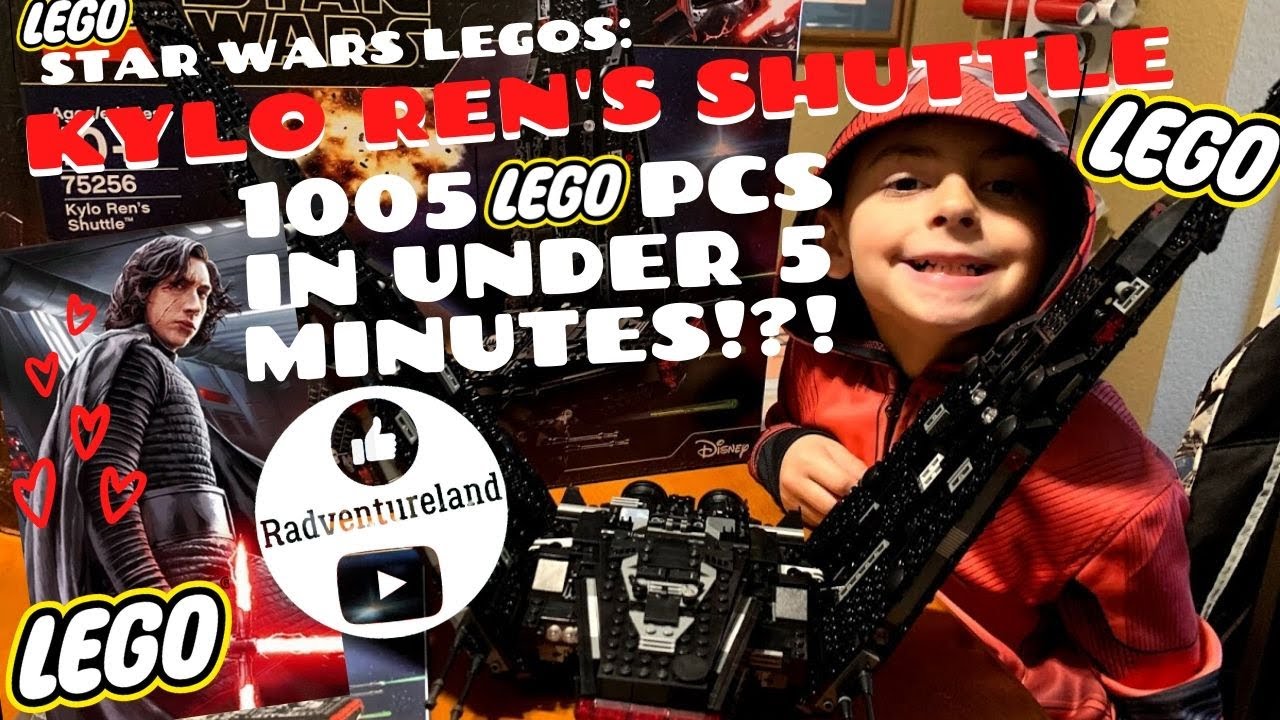 Riley puts Kylo Rens 1005pc Lego Shuttle together in less than 5 mins ...