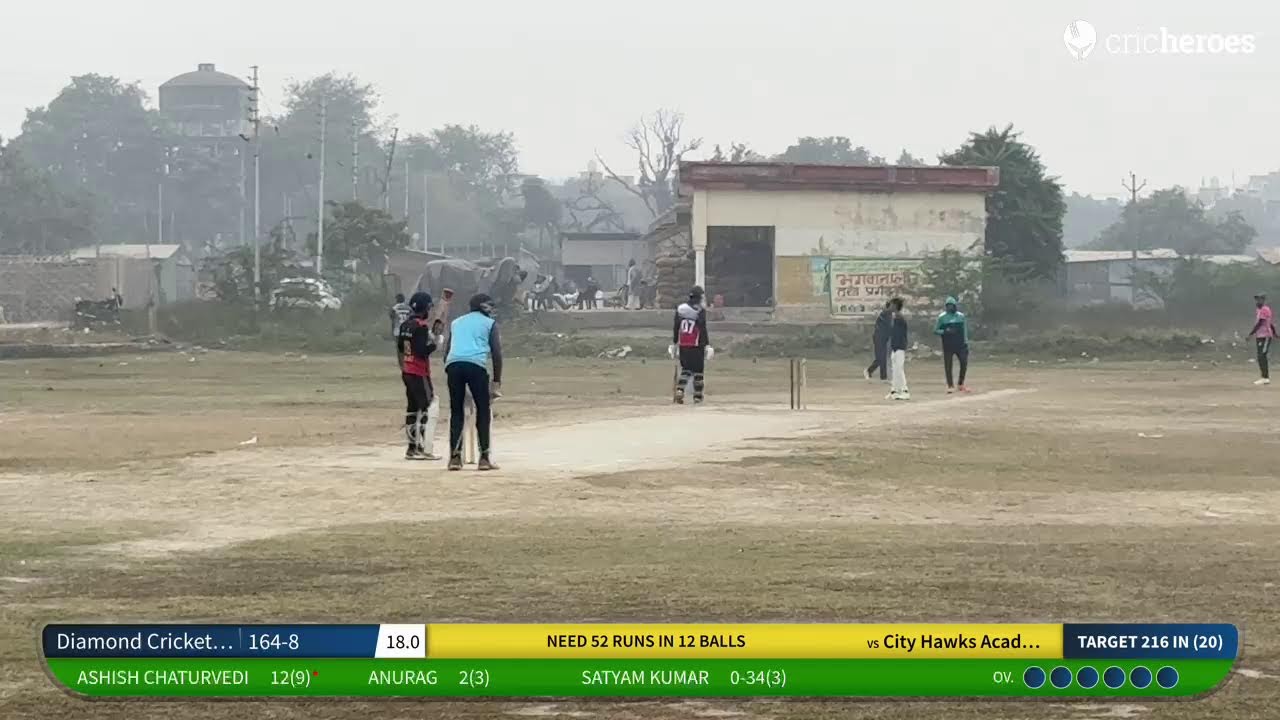 City Hawks Academy Dibiyapur vs Diamond Cricket Academy Auraiya | Live ...