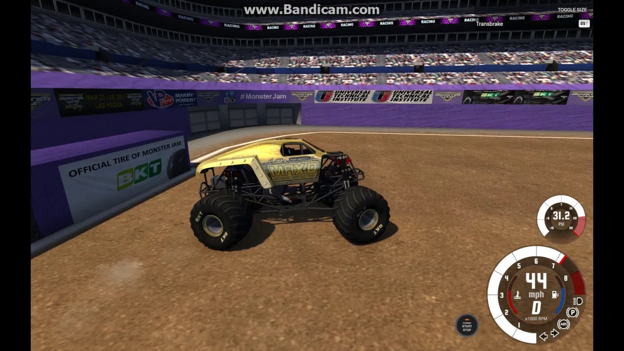 BeamNG.Drive monster jam: All MaxD's freestyle - YouTube