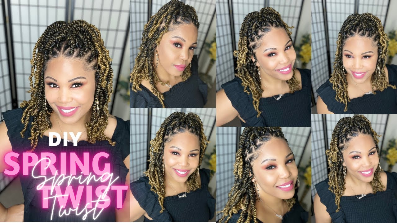 DIY SPRING TWIST. VERY EASY HAIR STYLE. - YouTube