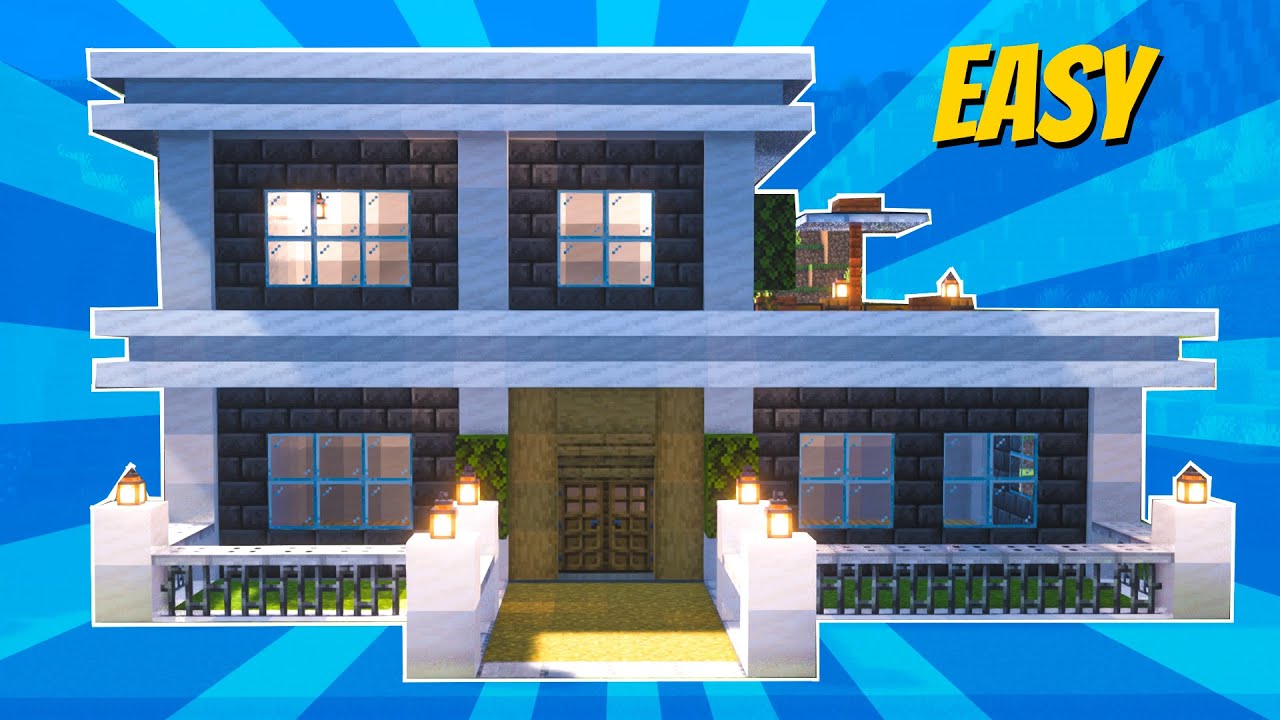 Big Modern House Build in Minecraft | Ultimate Tutorial! - YouTube