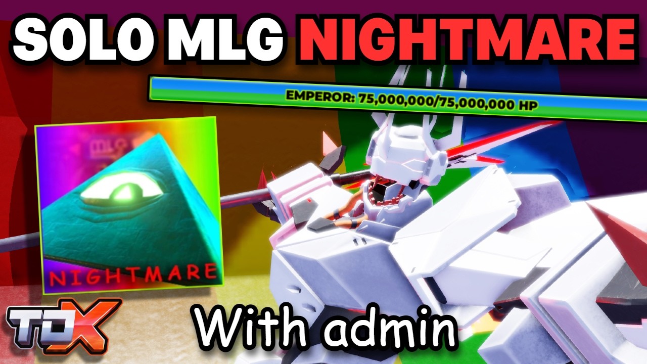 TDX SOLO MLG Nightmare (With Admin Commands Cuz I Suck) | April Fools ...