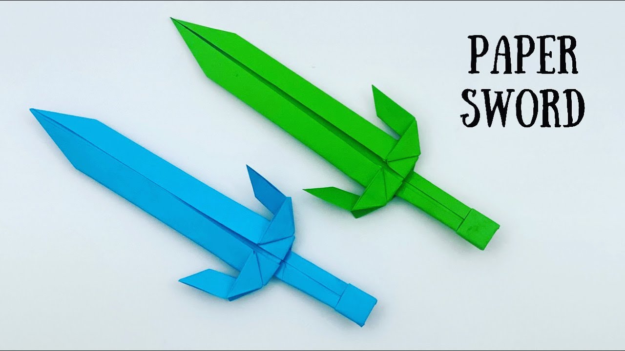 How To Make Easy Paper Sword Toy For Kids / Nursery Craft Ideas / Paper ...