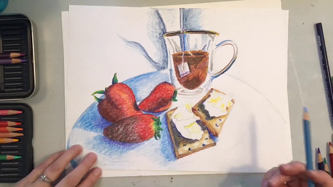 Colored Pencil Still Life - YouTube