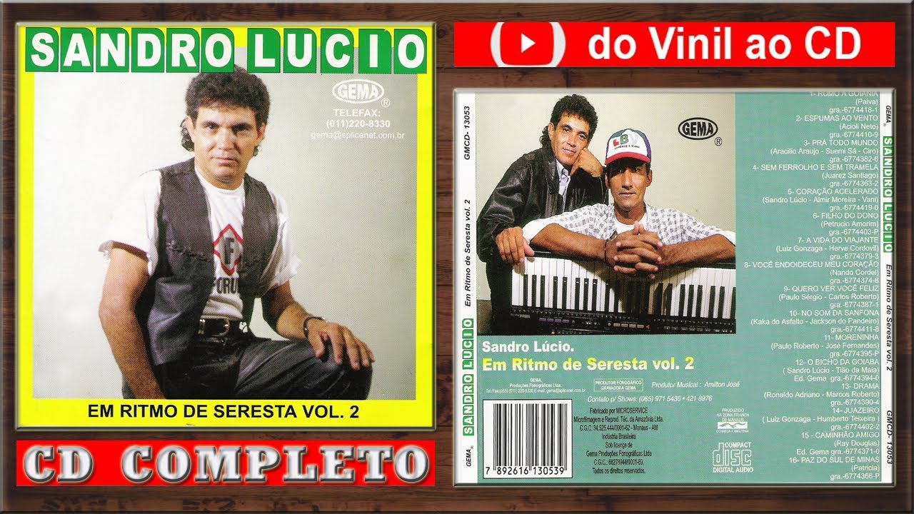 SANDRO LÚCIO -1997. Seresta 2 (CD Completo) - YouTube