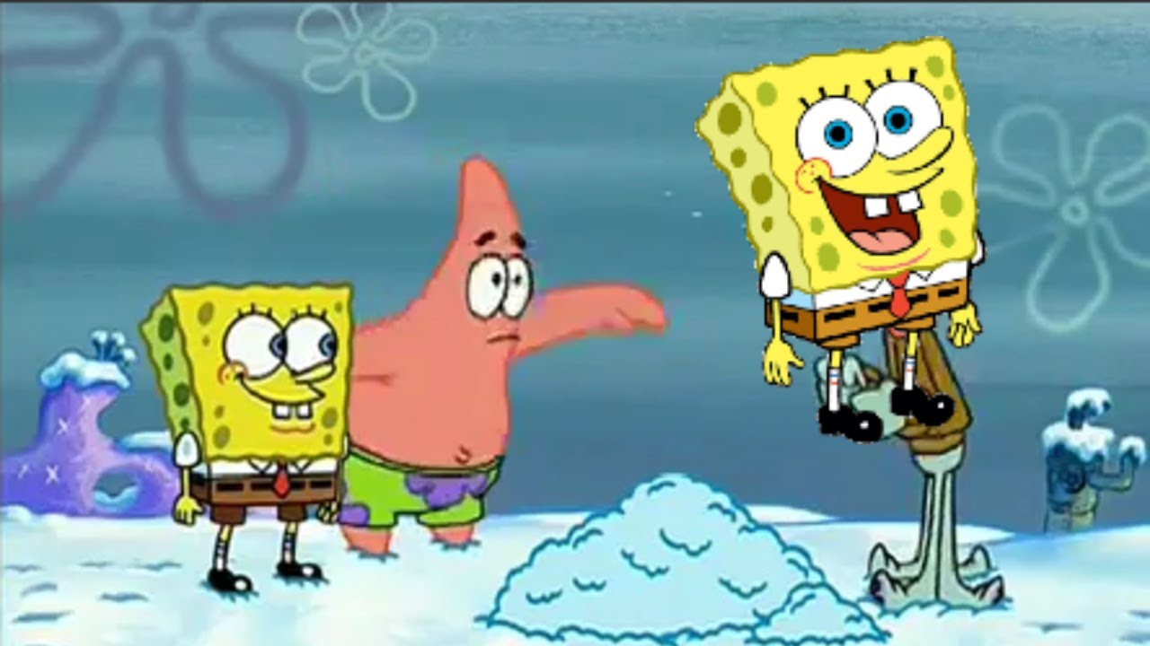 Patrick throws Spongebob at Squidward - YouTube