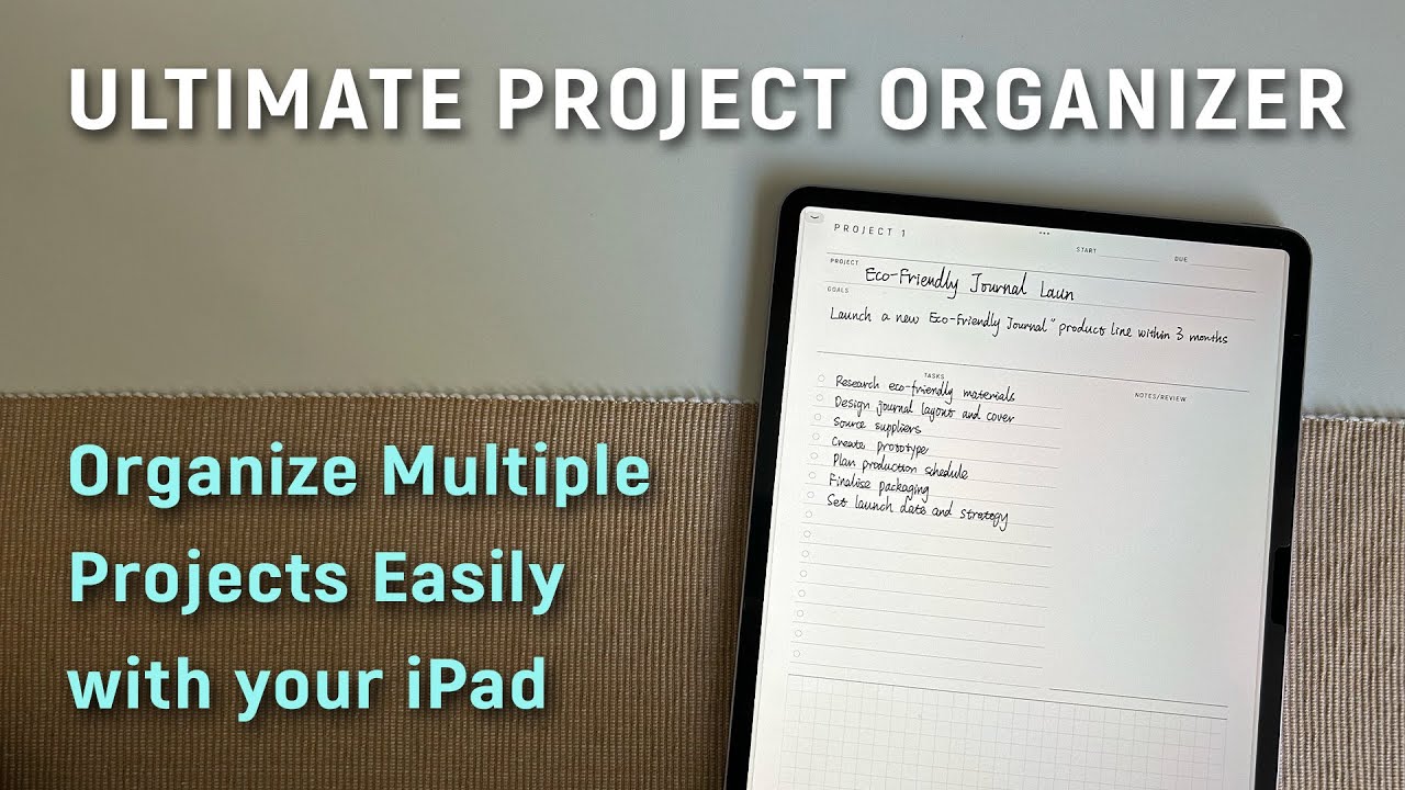 Ultimate Project Organizer Tutorial | Digital Project Planning with ...