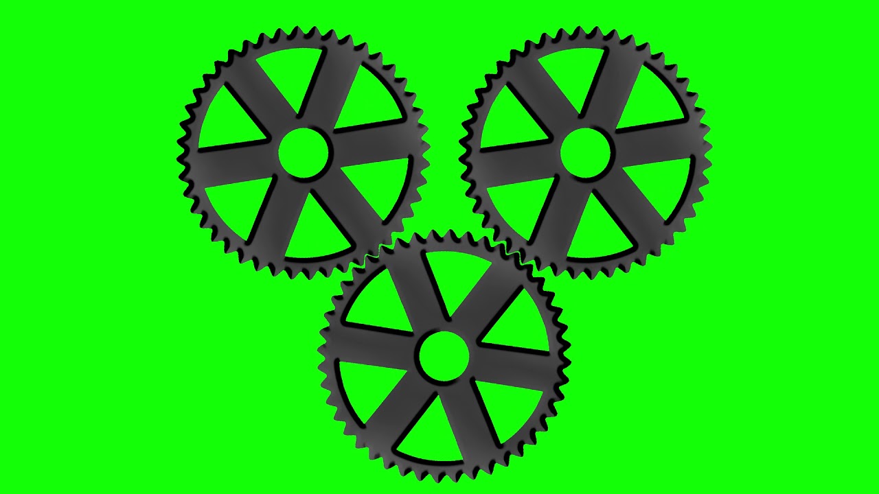 Moving Gear Wheels - Green Screen Effect - YouTube