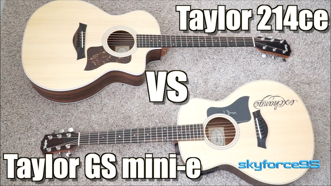 Taylor 214CE vs GS Mini-e Rosewood Full Comparison - YouTube