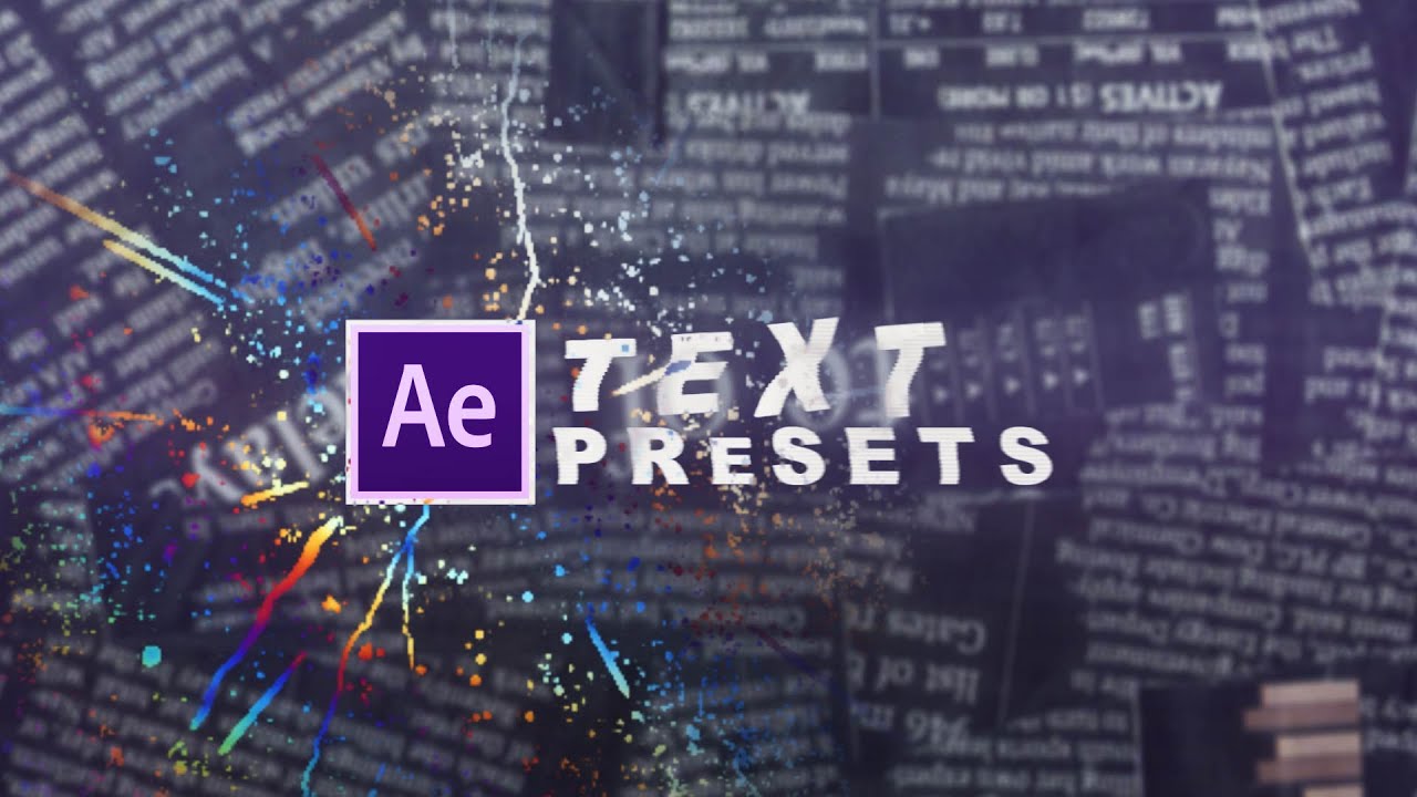 Creative Text Presets In After Effects Tutorial Part 2 YouTube Creative Text Presets In After Effects Tutorial Part 2 YouTube