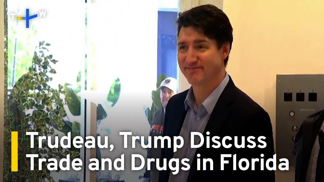 Trudeau Meets Trump at His Mar-a-Lago Residence ｜TaiwanPlus News - YouTube