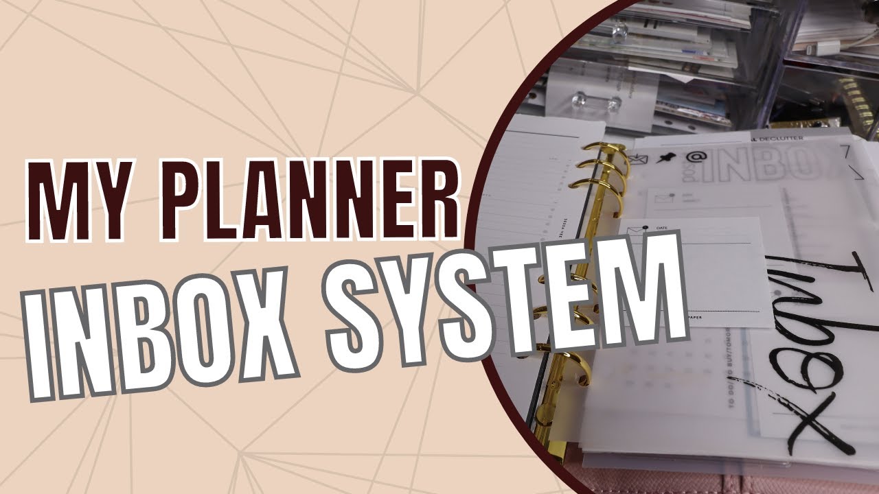 My Planner Inbox System Walkthrough | Similar to GTD Method - YouTube