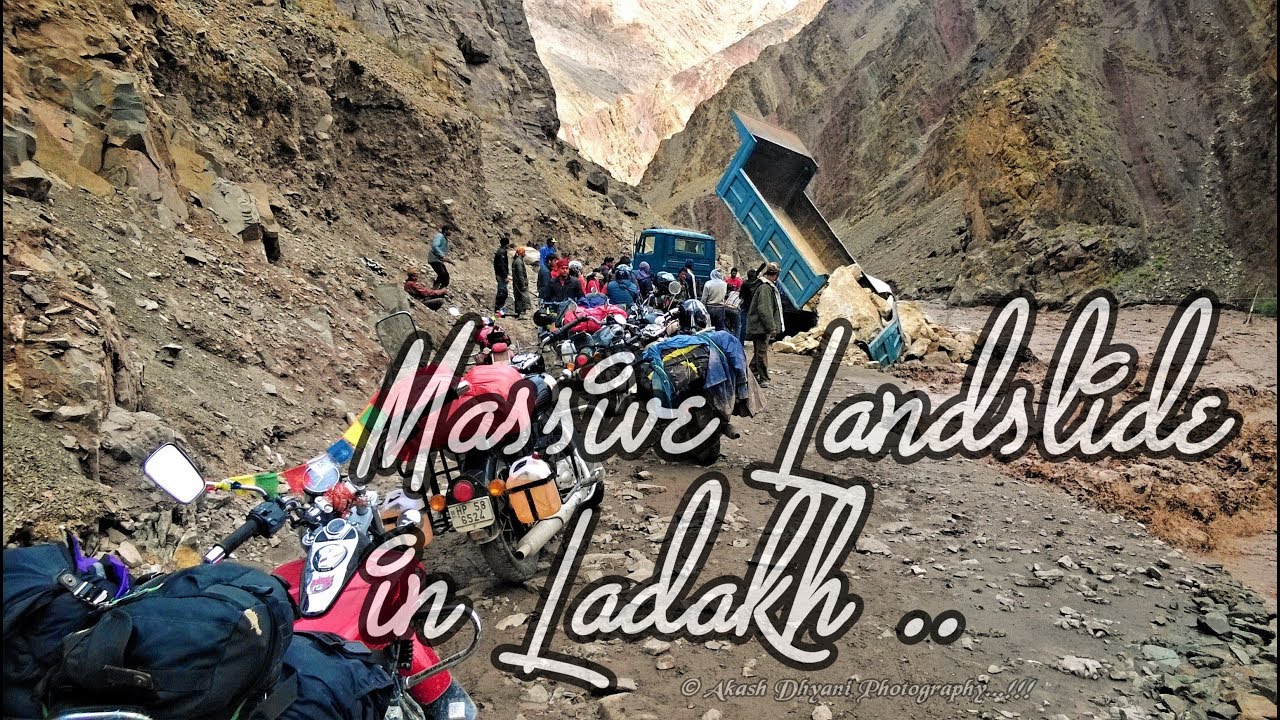 Leh Ladakh roads in Monsoon washed away by massive landslide near ...