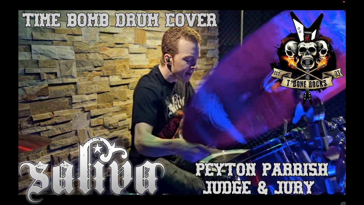 NEW SALIVA HIT 'TIME BOMB' WITH PEYTON PARRISH DRUM COVER - YouTube