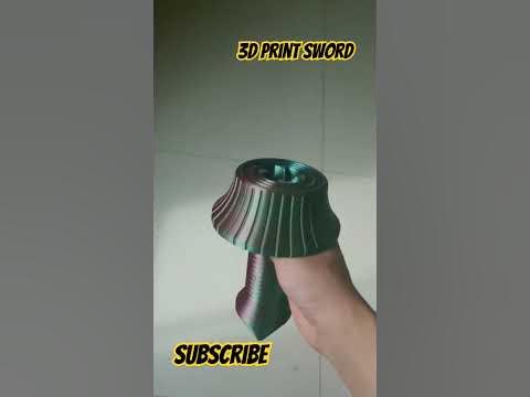 3D print sword #3dprinting #model #3dmodeling - YouTube