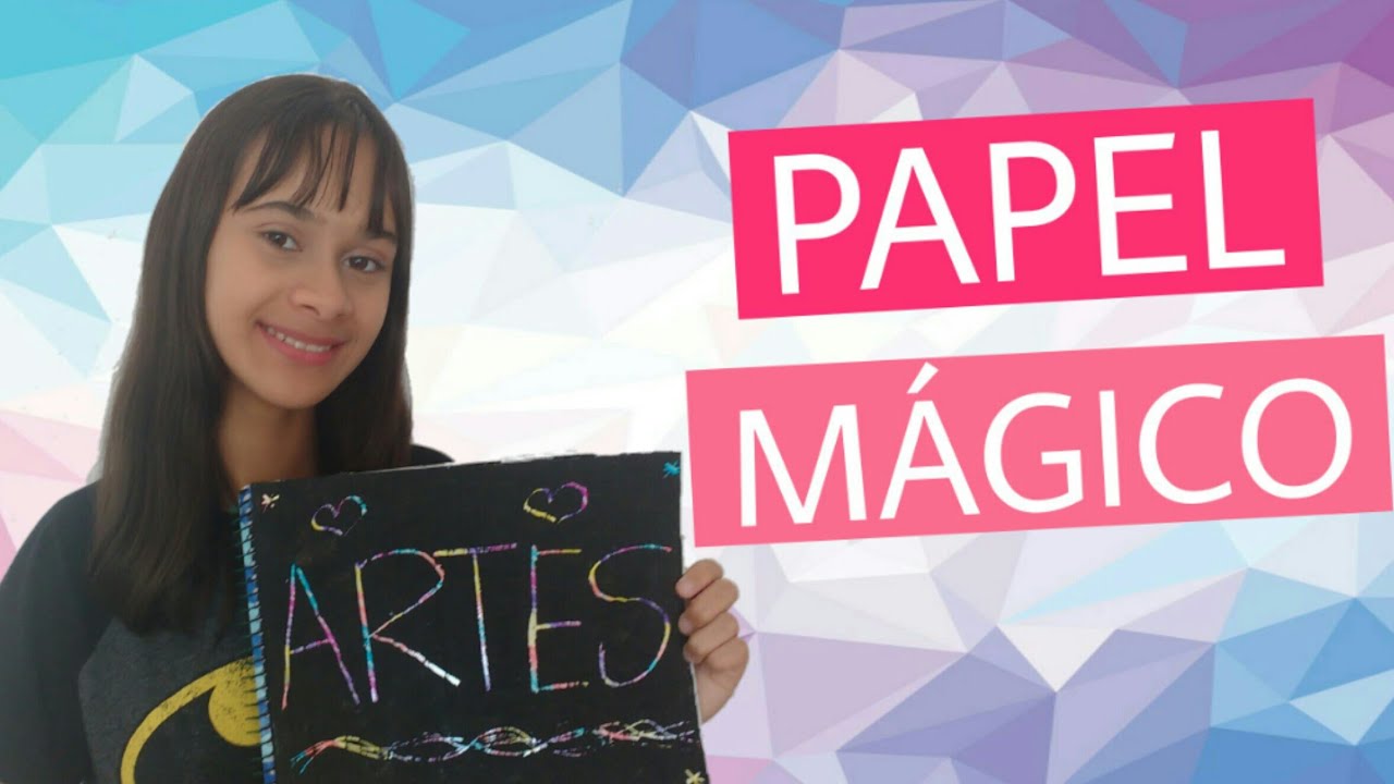 COMO FAZER PAPEL MÁGICO - YouTube