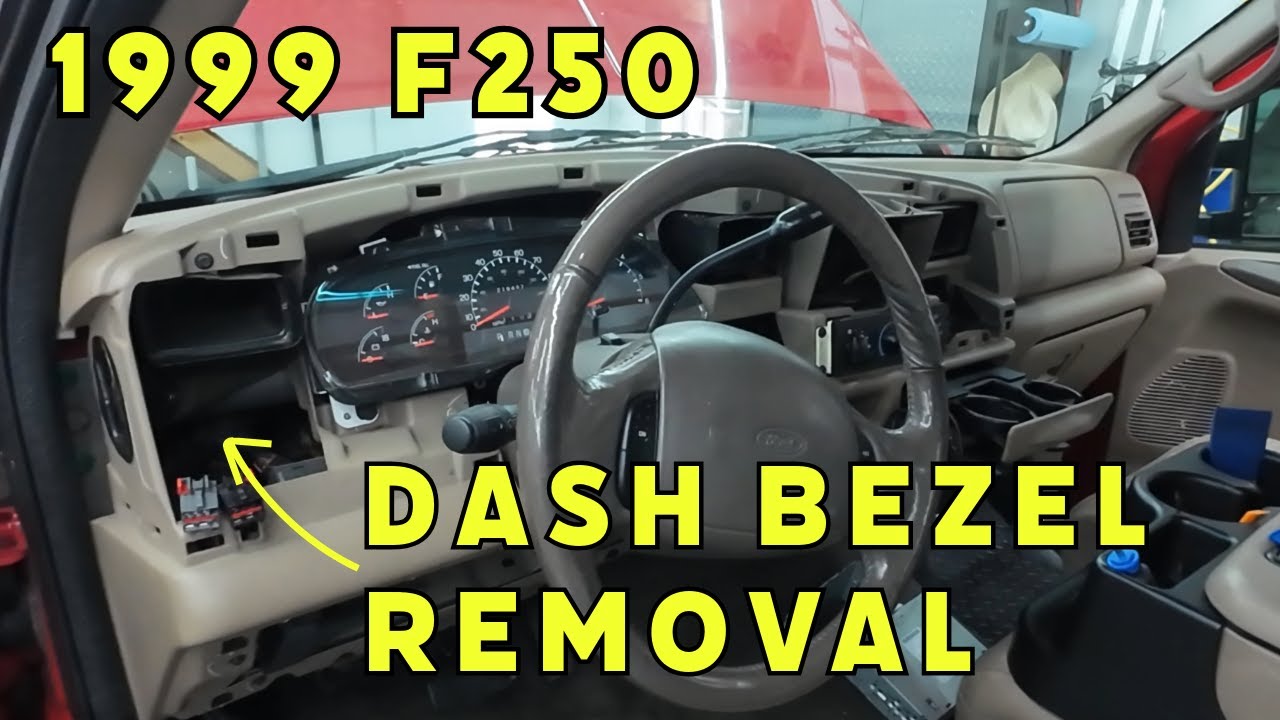 F250 Dash Bezel Removal - YouTube