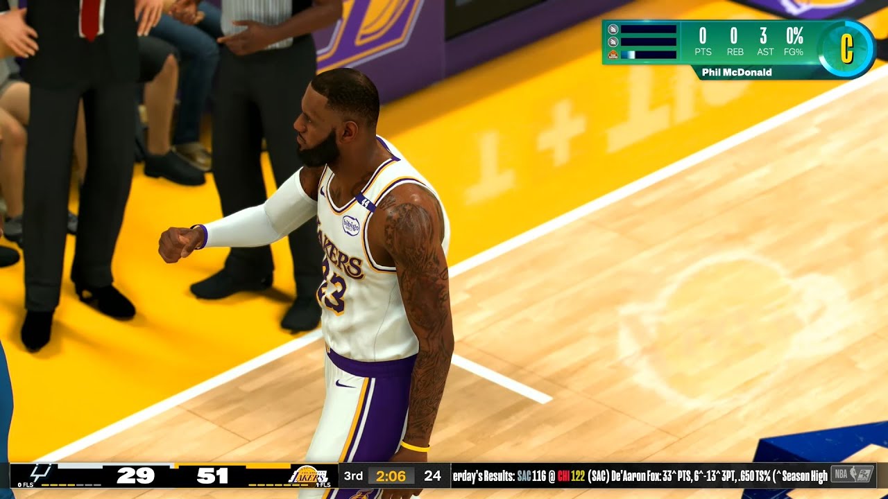 NBA 2K25 MyCareer Ep 40 team plays another blowout game vs Lakers - YouTube