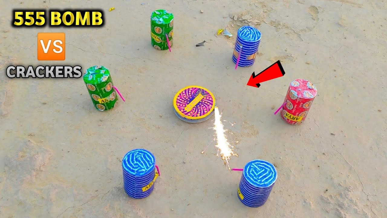 555 Bombs VS Cracker || Diwali special awesome experiment - YouTube