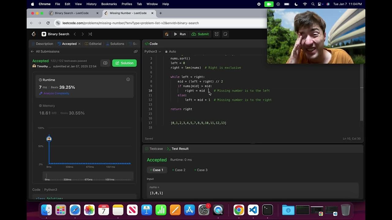 Binary Search Is Difficult: Leetcode 268 Missing Number - YouTube