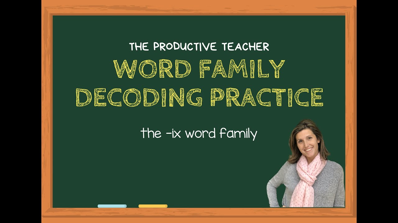 Word Maker: ix Word Family - YouTube