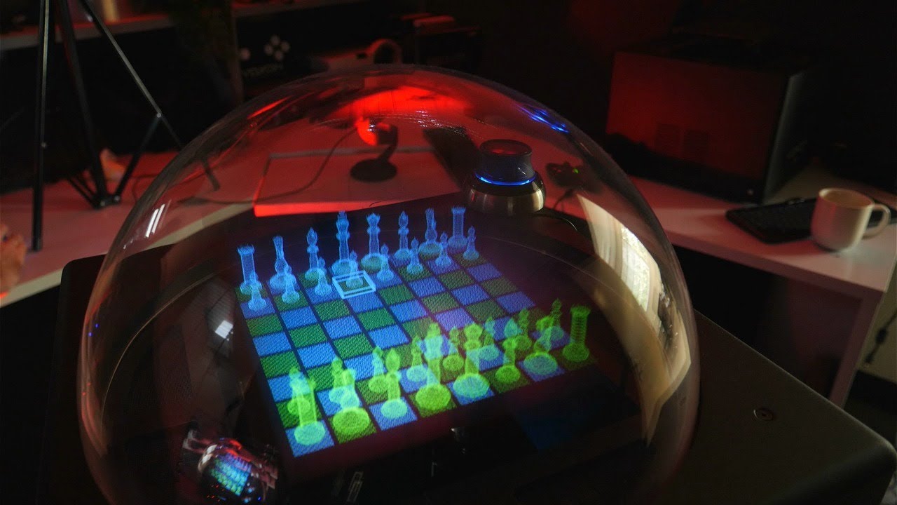 World first live volumetric chess game! Do you want to challenge it ...