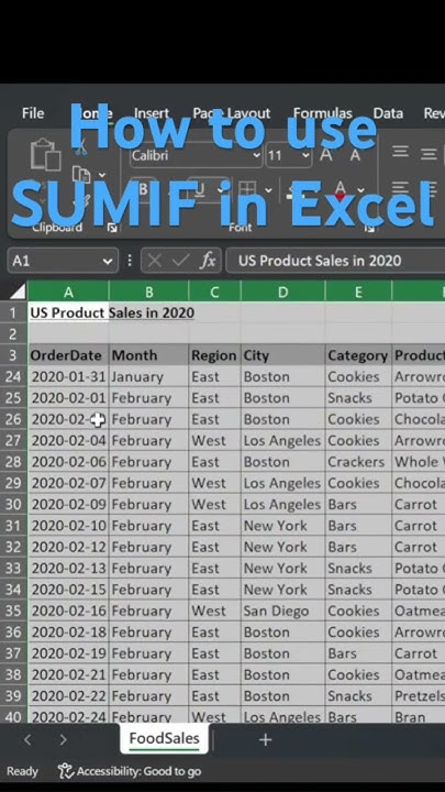 MS Excel - How to use SUMIF to sum values based on text criteria [Need 2 Know] #excel - YouTube