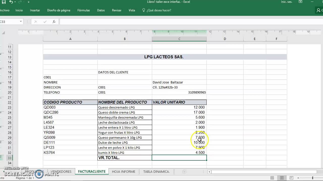 Vídeo tutorial funcion =suma en excel 2016 - YouTube