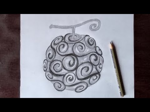 How To Draw Devil Fruit From One Piece || Easy Drawing Tutorial For ...