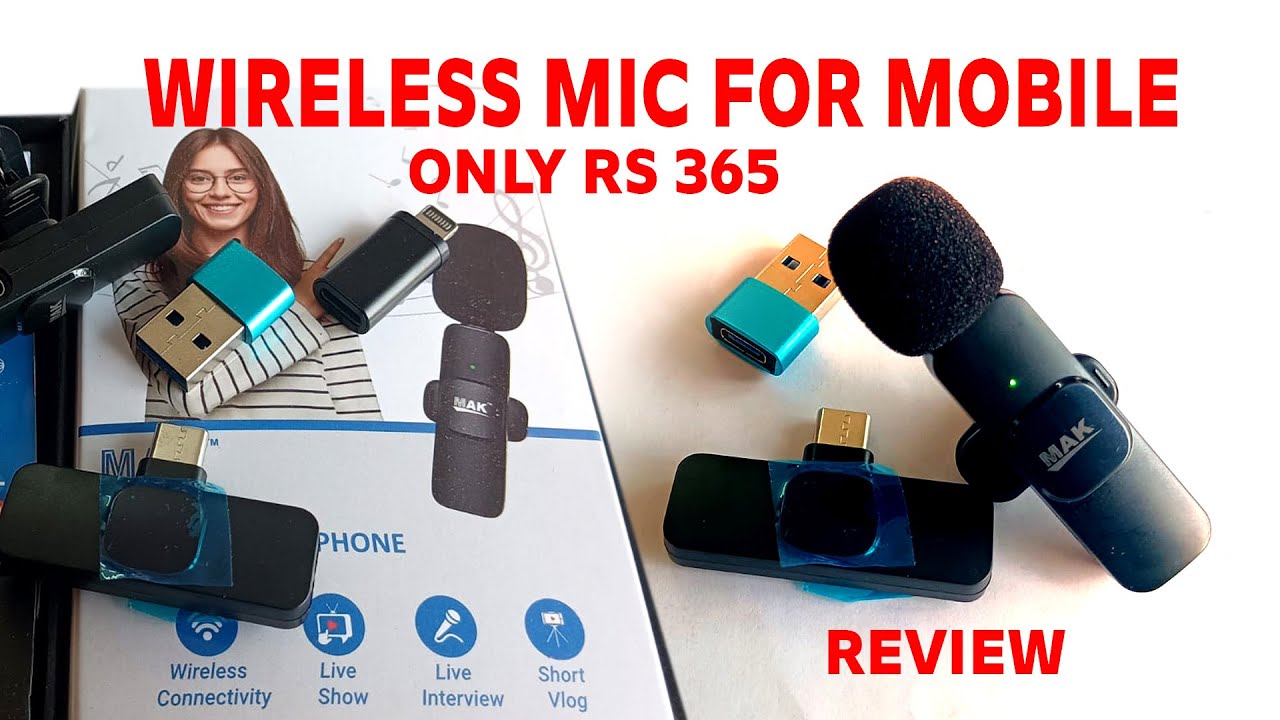 MAK Wireless Lapel Microphone for mobile Review - wireless mic for ...