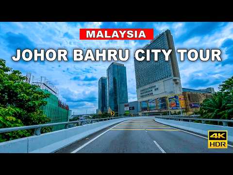 🇲🇾 Driving In Johor Bahru | Malaysia Second Largest City Tour By Car🚘👍🛍️