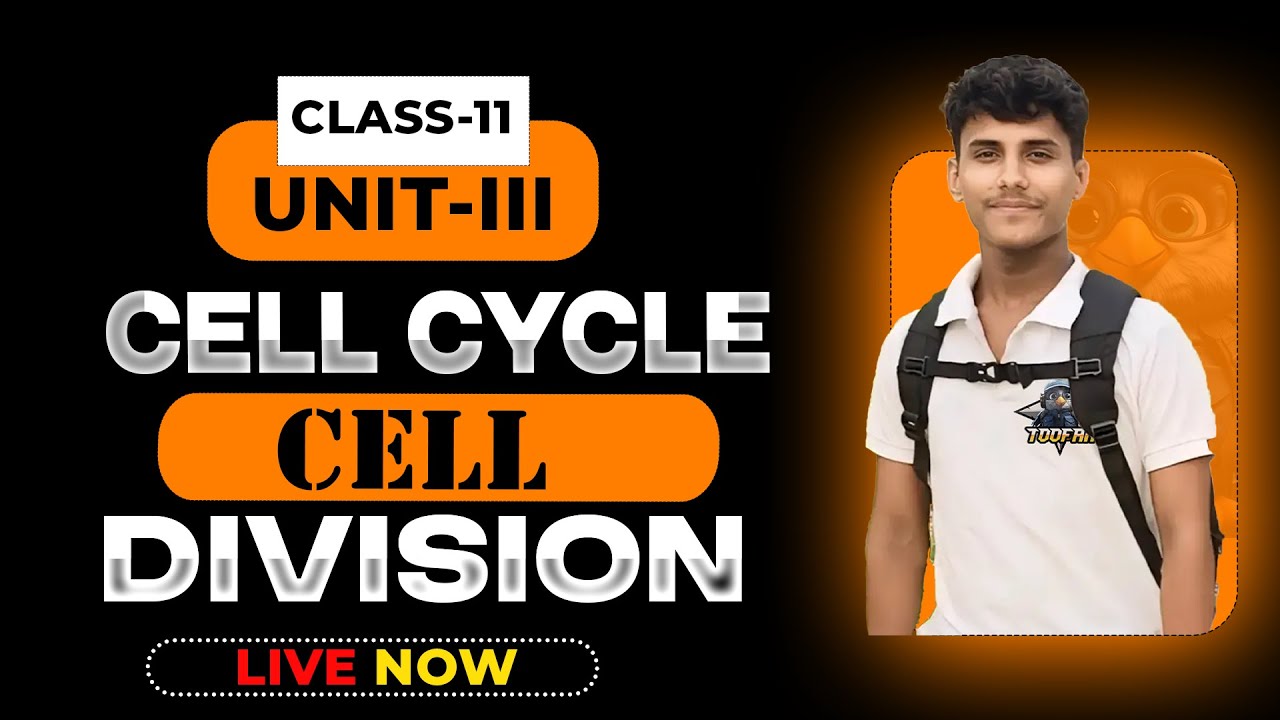 🔴 Cell Cycle and Cell Division • Class 11 NCERT Explanation - YouTube