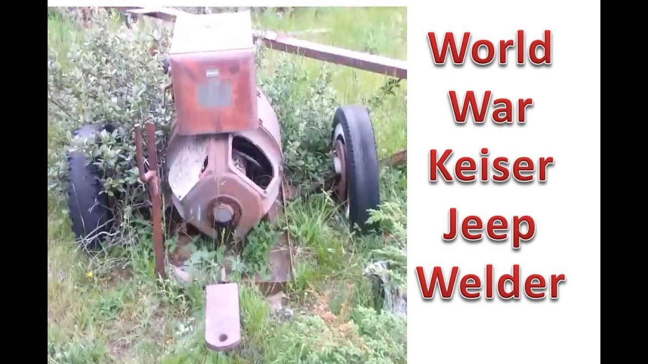 We found a WWII Kaiser (Willys jeep) portable welder abandoned. - YouTube