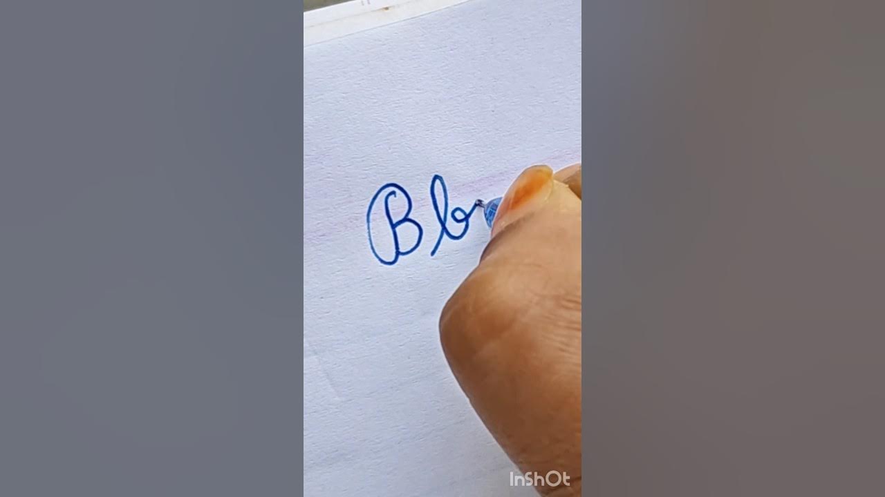 letter Bb in both format cursive writing for kids and beginner#shorts# ...