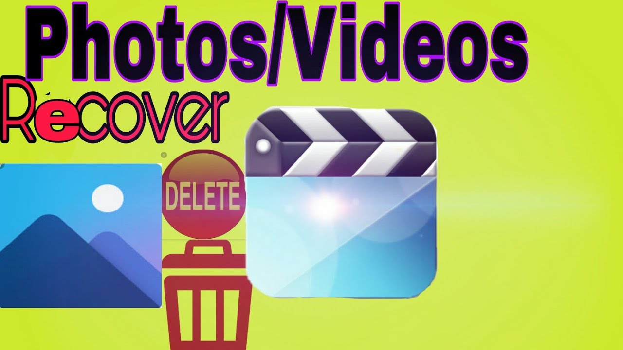 Recover any Photo/Video||How to recover any deleted photo/videos in ...