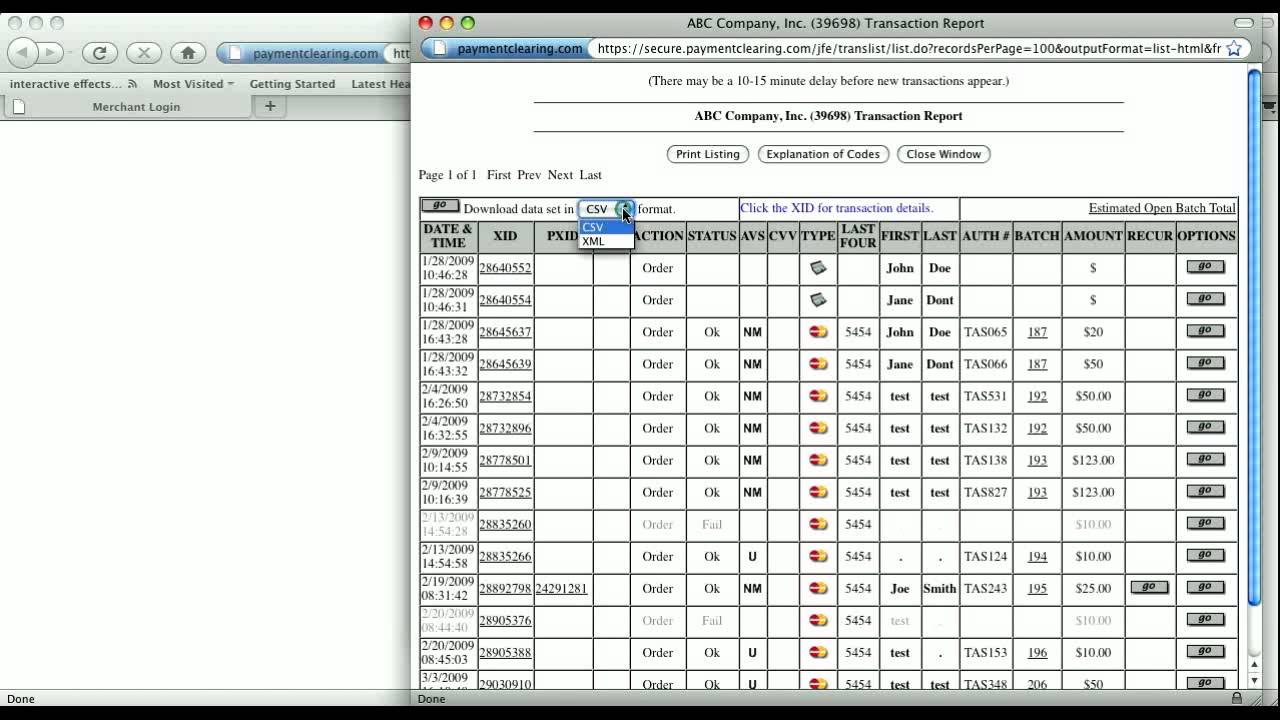 Transaction Listing Overview - YouTube