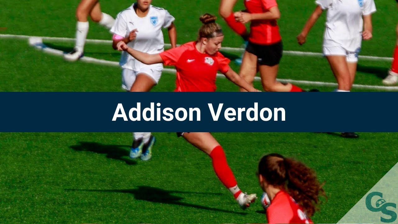 Addison Verdon Soccer Highlights - VA 2023 - Mid - YouTube