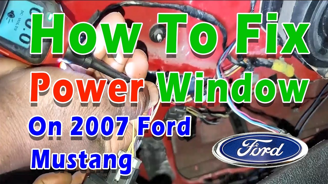 How To Fix Power Window On 2007 Ford Mustang - YouTube