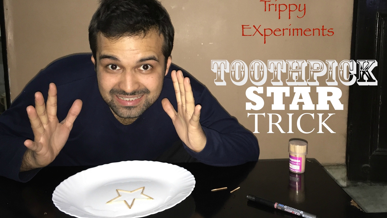 TOOTHPICK STAR TRICK - YouTube
