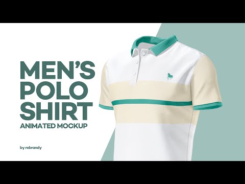Men's Polo Shirt Animated Mockup Presentation - YouTube