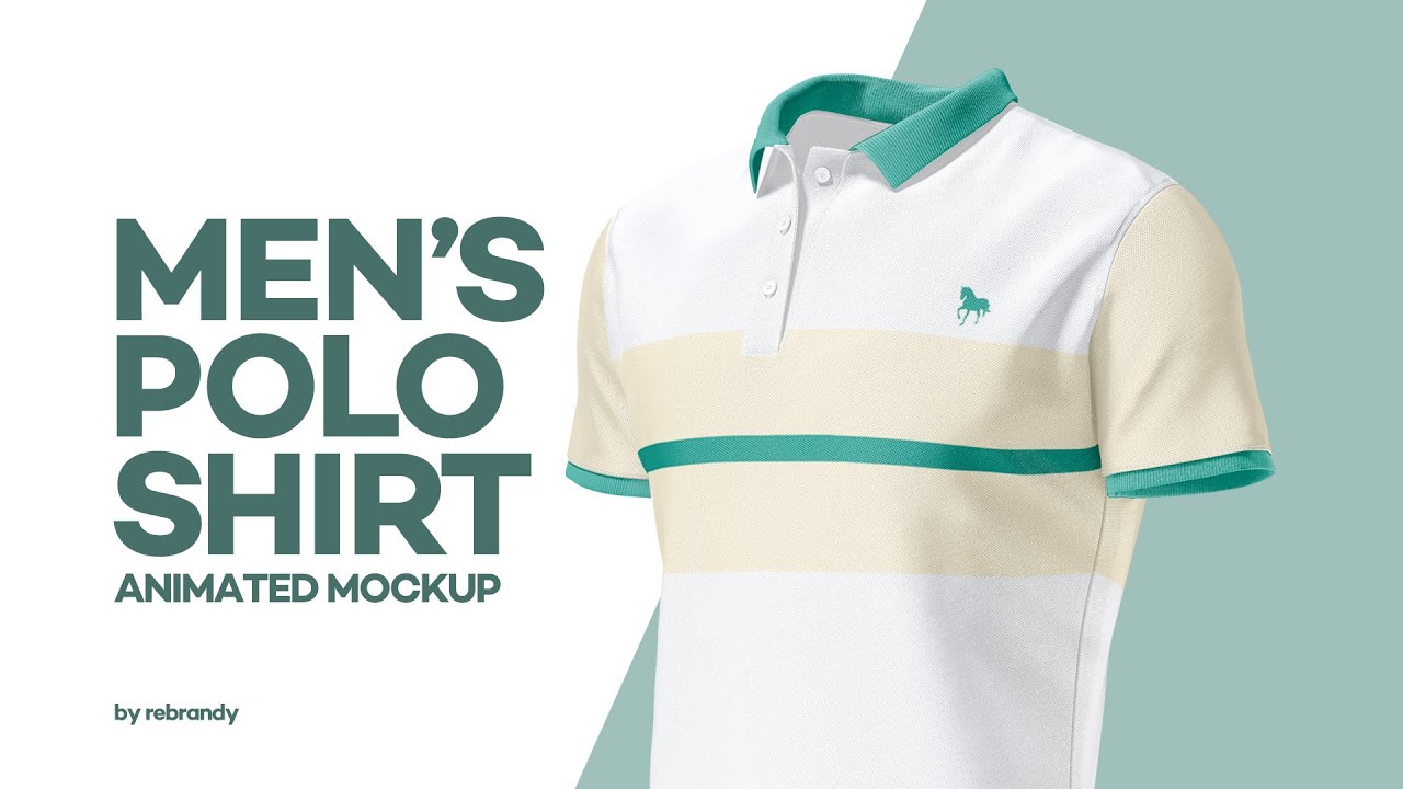 Men's Polo Shirt Animated Mockup Presentation - YouTube