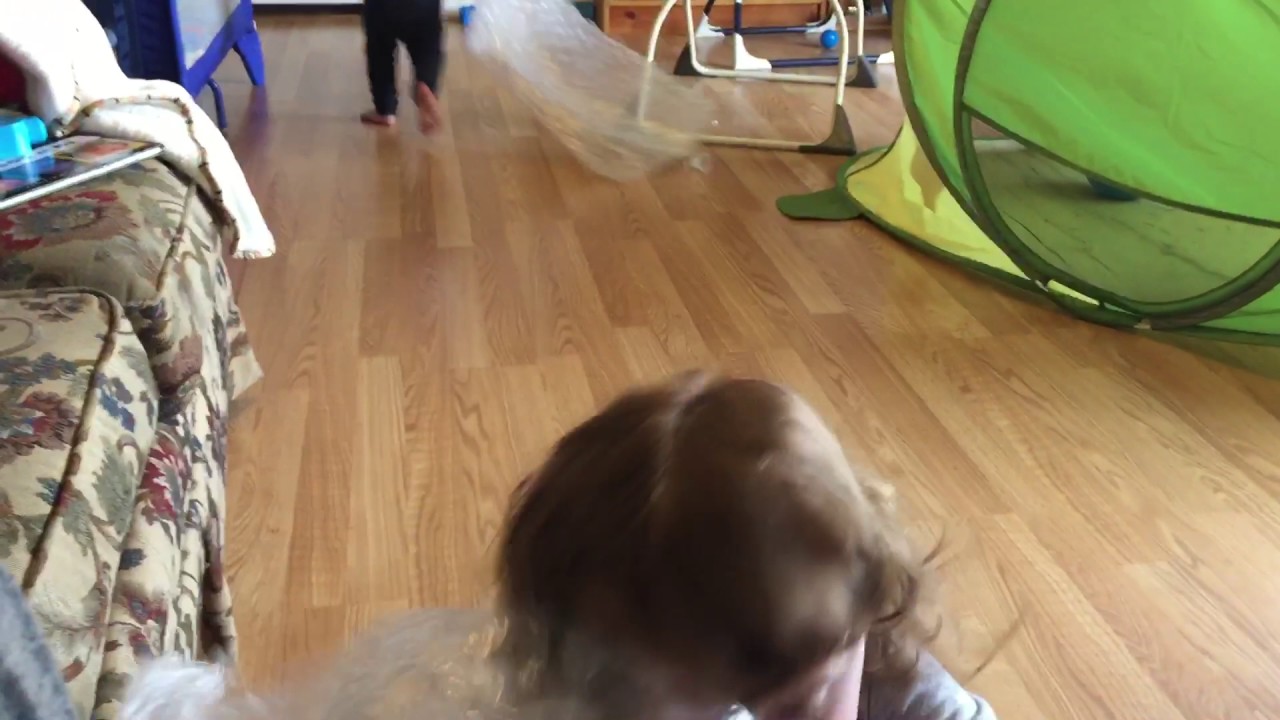 Twin Babies Fighting Over Bubble Wrap - YouTube