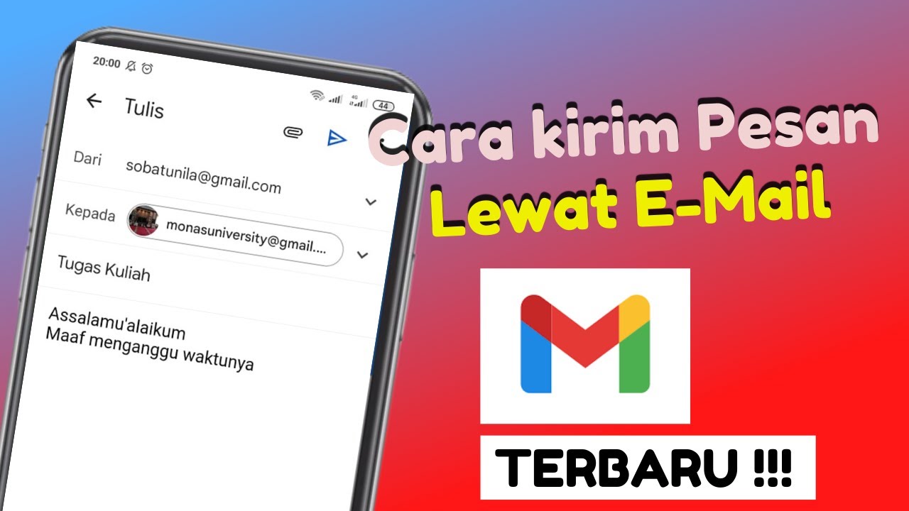 Mudah Banget ! Cara Kirim Pesan Lewat Email Beserta File Di HP - YouTube
