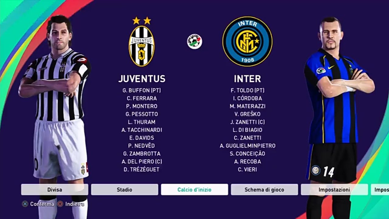eFootball PES 2021 SEASON UPDATE_ Juventus vs Inter - YouTube